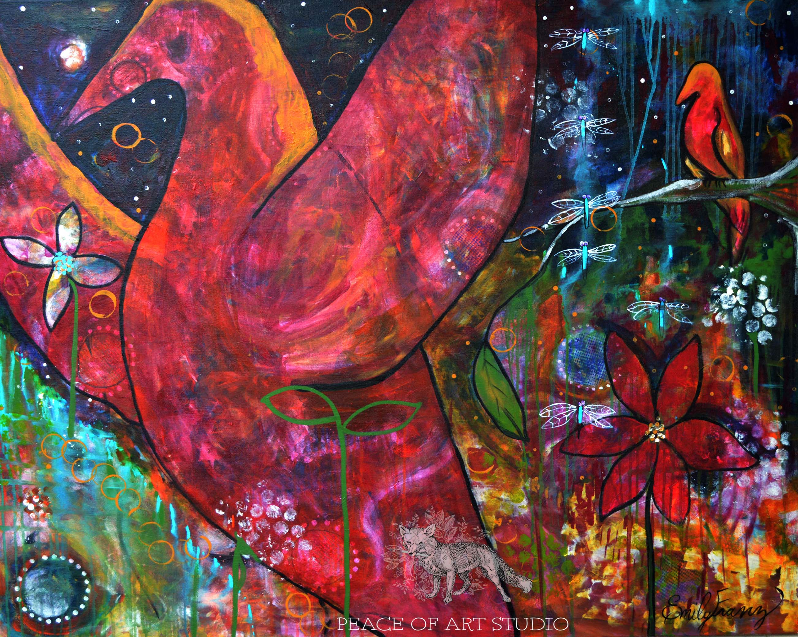 Moonlight Garden (SOLD) – Emily Franz